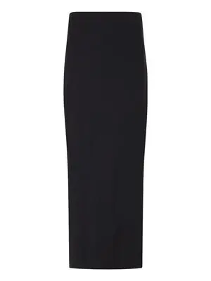 Loulou De Saison Samos Wool-blend Midi Skirt - Black