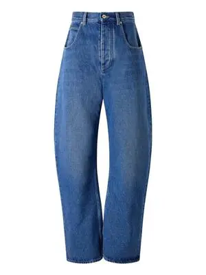 Bottega Veneta High-rise Barrel-leg Jeans - Blue