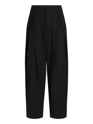 Dolce & Gabbana Virgin Wool Gabardine Trousers - Black
