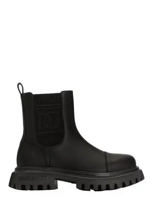 Dolce & Gabbana Calfskin Boots - Black