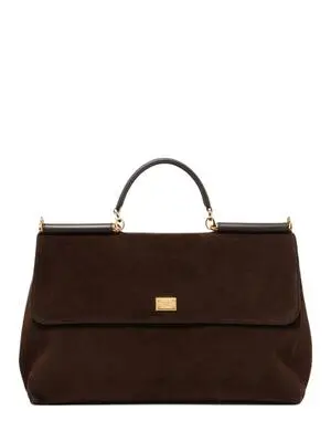Dolce & Gabbana My Sicily Large Leather Handbag - Brown