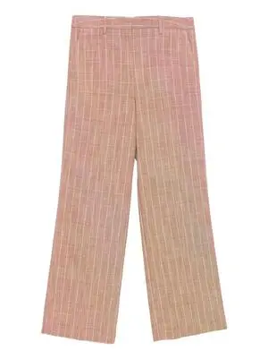 MAISON123 Tailored Pinstripe Trousers - Grey