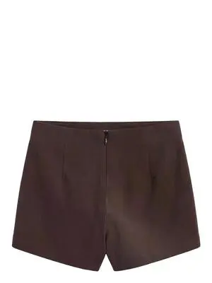 REFORMATION June Low-rise Mini Shorts - Brown