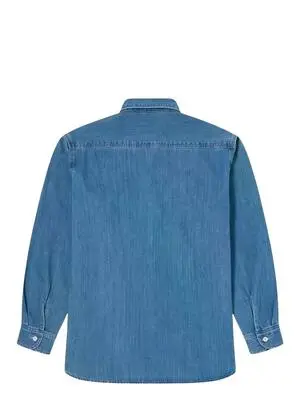 Edwin Work Button-up Denim Shirt - Blue