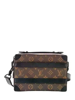 LOUIS VUITTON Handle Soft Trunk Bag Monogram Canvas Crossbody Bag - Black
