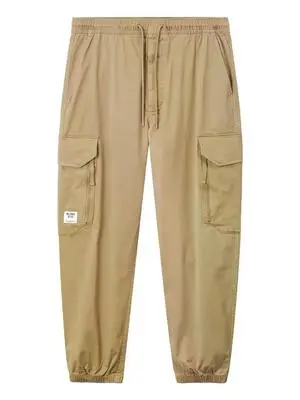 FINGERCROXX Cargo Pants With Elasticated Cuffs - Neutrals