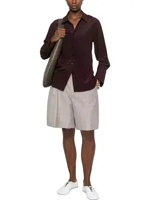 JOSEPH Silk Crêpe De Chine Shirt - Brown