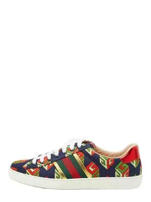 Gucci Ace Web Detail Sneakers - Blue