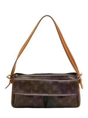 LOUIS VUITTON Louis Vuitton Monogram Canvas Vivacité MM Shoulder Bag