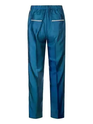 F.R.S FOR RESTLESS SLEEPERS Silk Twill Trousers - Blue