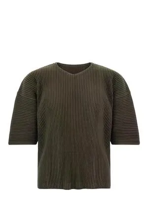 Issey Miyake Monthly Colors: July V-neck T-shirt - Green