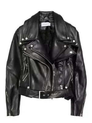 VIKTOR & ROLF Viktor & Rolf Multi-Layer Leather Biker Jacket