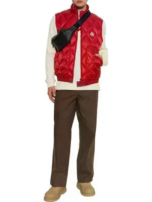 Moncler Logo-print Long-sleeve T-shirt - Neutrals