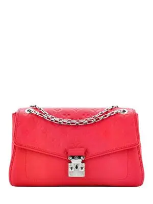 LOUIS VUITTON Saint Germain Empreinte Leather Pm Shoulder Bag - Red