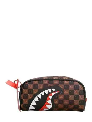 SPRAYGROUND Sharks In Paris Grin & Grind Clutch Bag - Brown