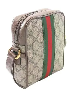 Gucci Ophidia Mini Gg Supreme Web Crossbody Bag - Neutrals