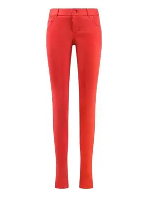 Gucci Cut-out Jersey Slim Fit Trousers - Red