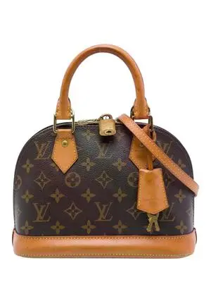 LOUIS VUITTON Monogram Alma Bb Satchel - Brown