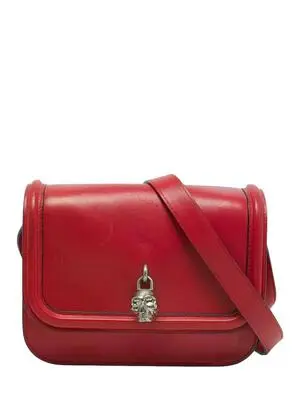 Alexander McQueen Skull Padlock Shoulder Bag - Red