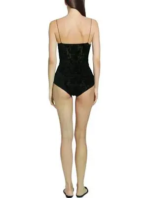 PAULINE DUJANCOURT Liqaa" Lace Body - Black