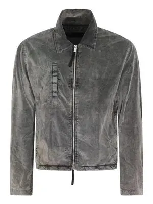 THOM KROM Thom Krom Faded Effect Zip-Up Denim Jacket