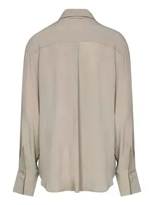 P.a.r.o.s.h Pussy-bow Long-sleeve Shirt - Neutrals