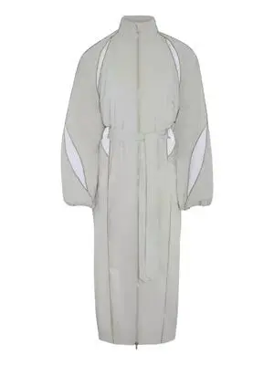SRVC STUDIO Slash Zip-fastening Coat - Neutrals