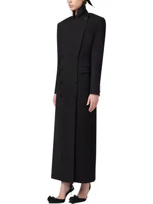 Giuseppe Di Morabito Double-breasted High-neck Coat - Black