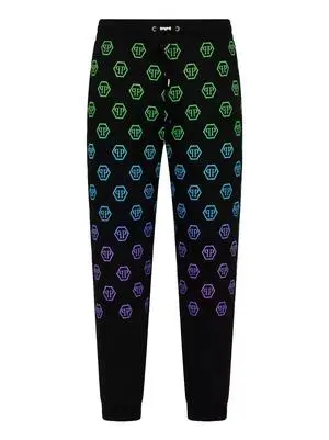 Philipp Plein Jogging Trousers Monogram Degrade - Black