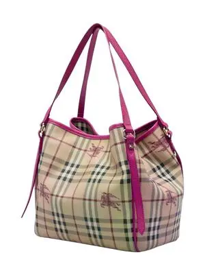 Burberry Haymarket Check Coated Canvas Canterbury Tote Bag - Neutrals