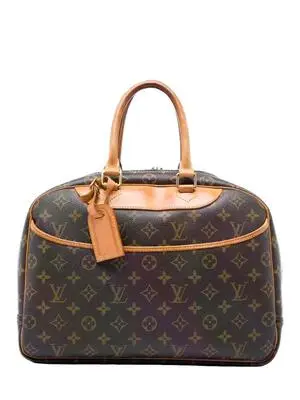 LOUIS VUITTON Monogram Deauville Handbag - Brown
