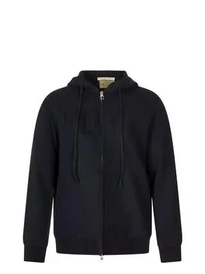 MONTECORE Zip-up Drawstring Hoodie - Blue