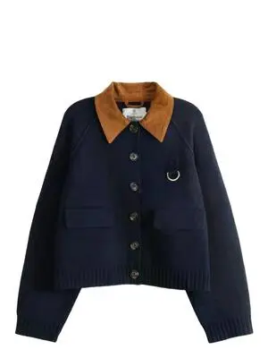Barbour Alverstone Knitted Cardigan - Blue