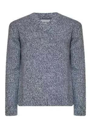 Nn07 V-neck Long Sleeve Sweater - Grey