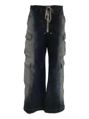 Rick Owens Edfu Double Cargo Pants - Blue