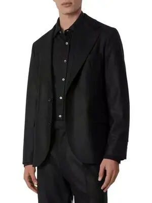 BRETT JOHNSON Single-breasted Blazer - Black