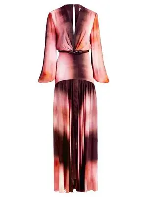 Silvia Tcherassi Maialen Tie-dye Maxi Dress - Pink
