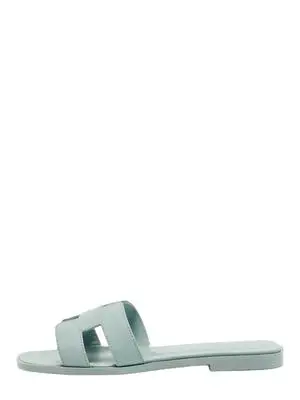 Hermès Hermès Oran H Cut-Out Sandals Blue