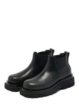Bottega Veneta Lug Combat Chelsea Boots - Black