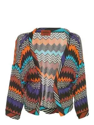 Missoni Chevron Knit Cardigan - Black