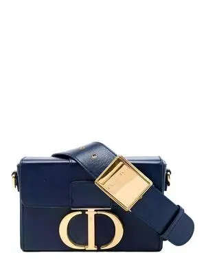 Dior 2019 Leather 30 Montaigne Box Bag - Blue