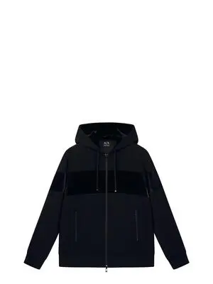 Armani Exchange Sweatshirt In Stretch Modal Jersey - Black