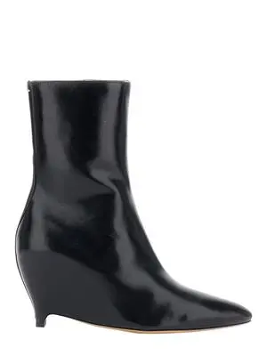 MAISON MARGIELA Maison Margiela Sheepskin Ankle Boots With Sculptural High Heel