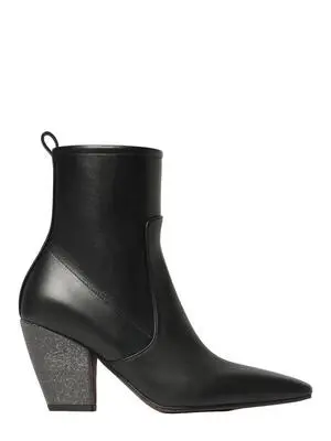 Brunello Cucinelli Leather Ankle Boots - Black