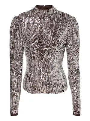 Rabanne Sequined Top - Silver