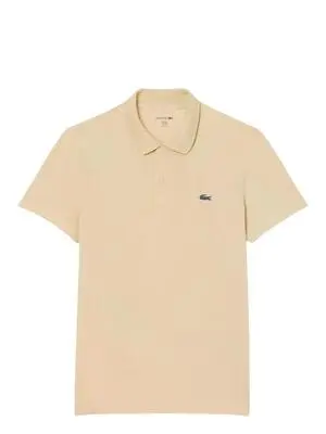 Lacoste Regular-fit Logo-patch Polo Shirt - Neutrals