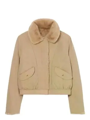 Claudie Pierlot Faux-fur Trim Parka - Neutrals