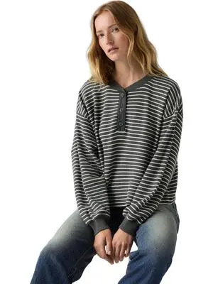 LEVI'S Levi's Relaxed Long Sleeve Henley Grey