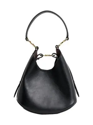 Harrods Penny Leather Shoulder Bag - Black