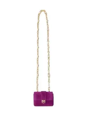 Pinko Love Birds Belt Bag With Pearl Embellishments - Purple